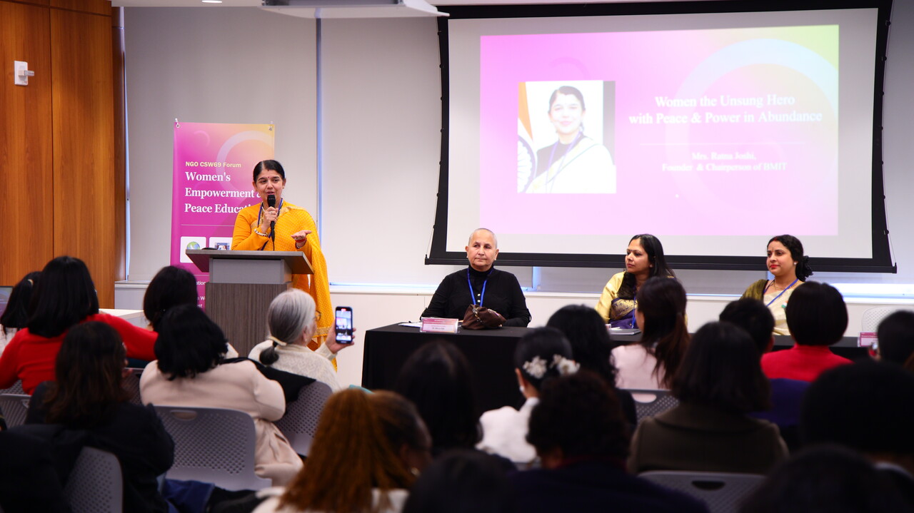 IWPG, 유엔 CSW 제69차 회의서 여성평화교육 앞장